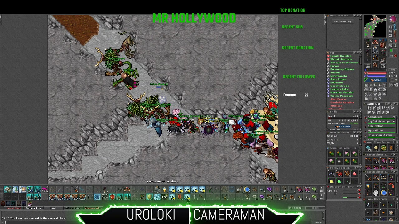 TIBIA DUNA WAR [BEST RETRO PVP SNEAKING 530 Ek 420 Ed] - YouTube