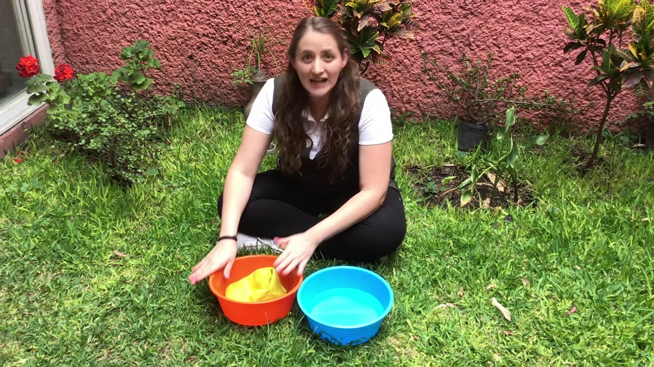 Exprimir trapo actividad - YouTube