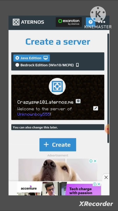 How to create a server on aternos #shorts #aternos - YouTube