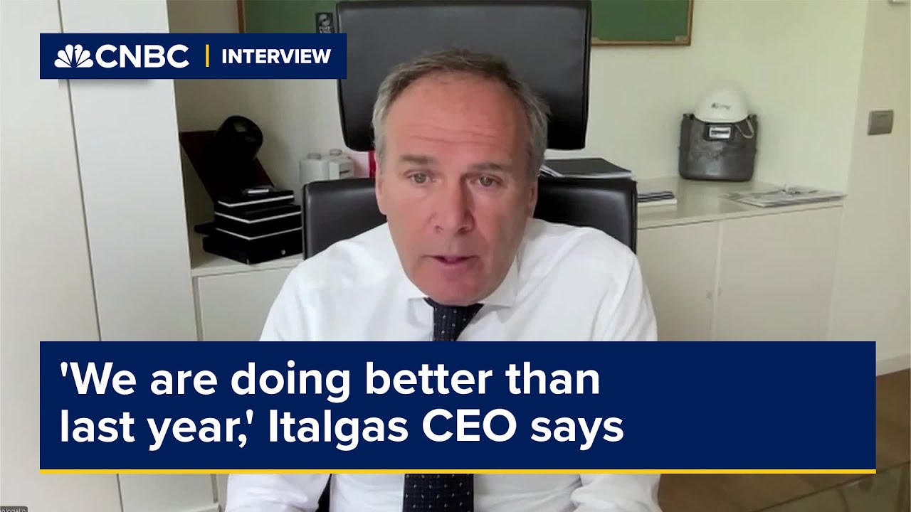 'We are doing better than last year,' Italgas CEO says - YouTube