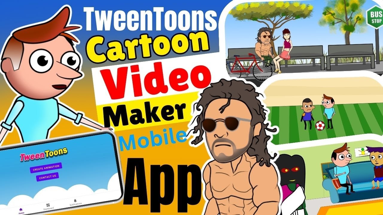 How to make cartoon video in mobile | TweenToons | Cartoon video maker ...