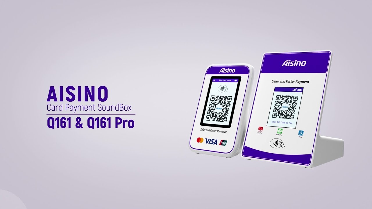 Aisino Q161 and Q161 Pro Card Payment SoundBox - YouTube