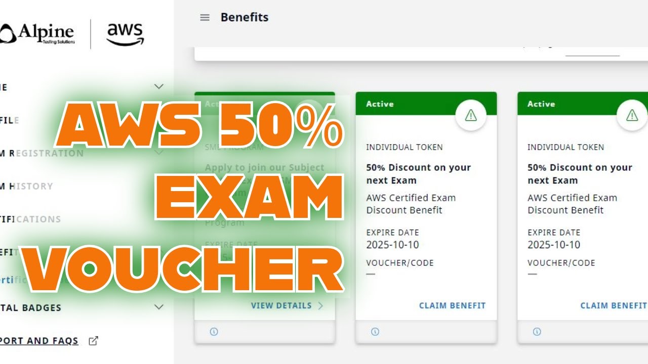 50% Voucher for AWS Certification Benefit - YouTube