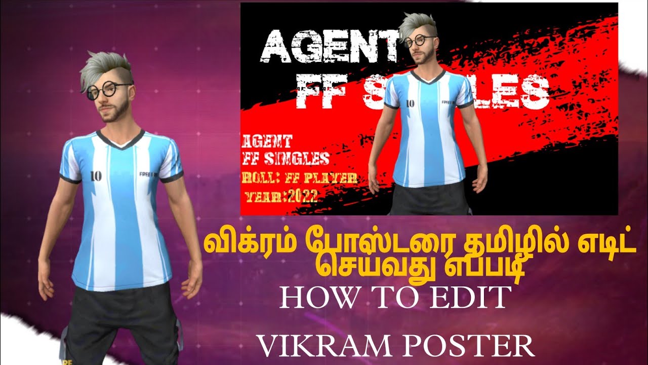 how to edit vikram agent poster in tamil #tamil #trending # ...