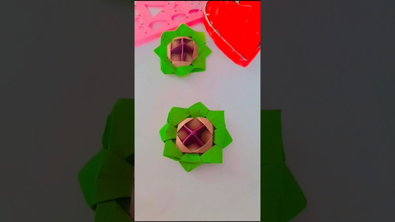SPINNING TOP ORIGAMI TUTORIAL| DIY SPINNING TOY CRAFT| STEP BY STEP ...