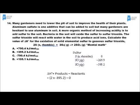 AP Chemistry Unit 6 practice problems 2020 - YouTube