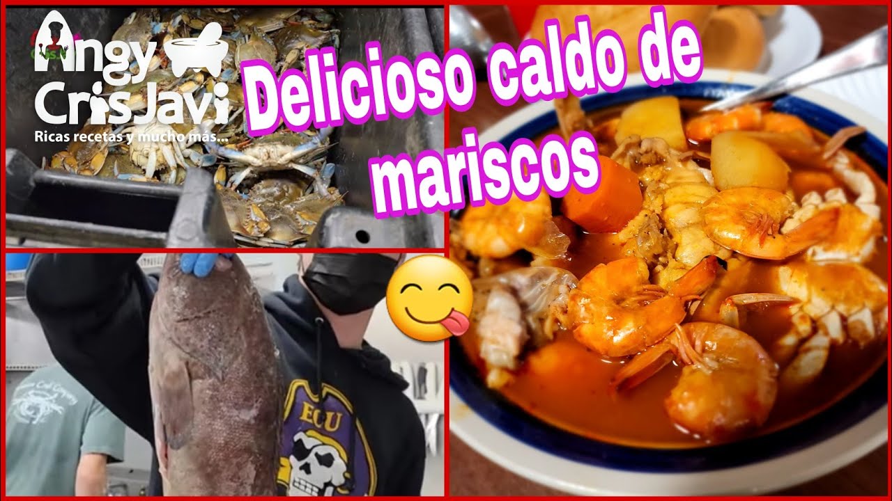 delicioso caldo de pescado ,camaron y jaiba - YouTube