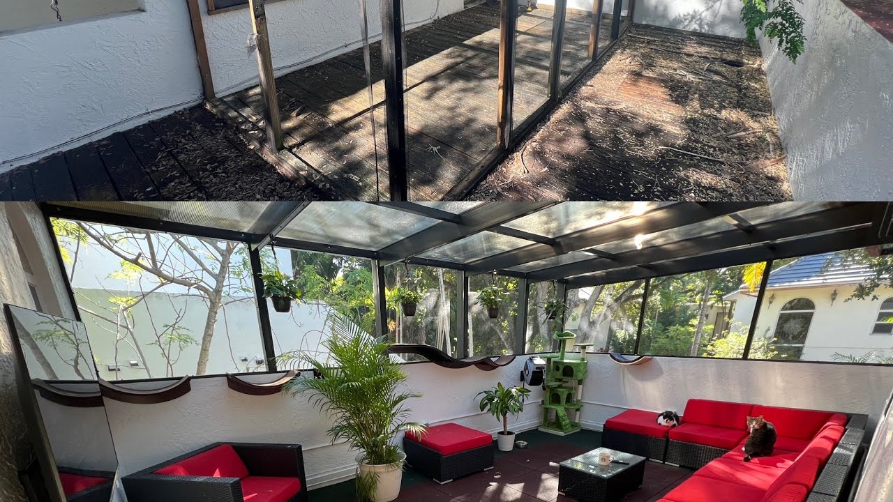 Cathouse: Miami Upper Patio Remodel, Part 2 - YouTube