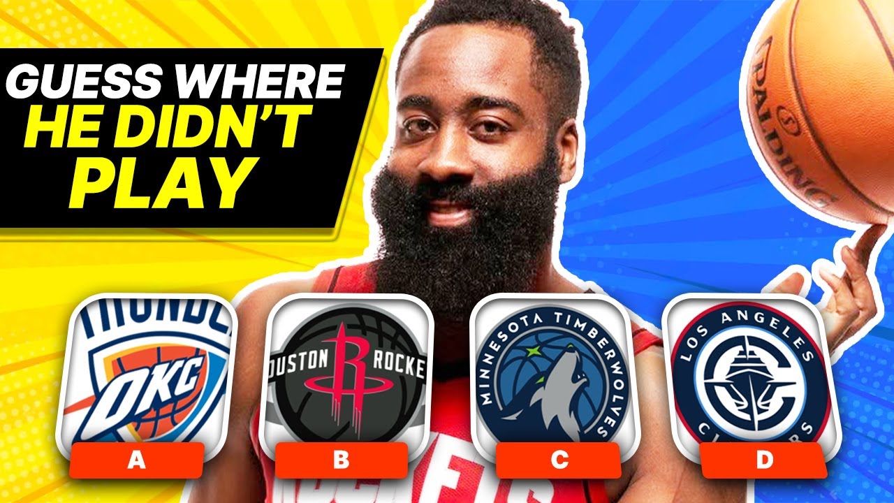 GUESS WHERE THE NBA PLAYER DIDN'T PLAY | NBA QUIZ🏀 - YouTube