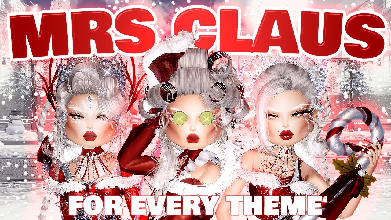Being MRS. CLAUS for **EVERY THEME** in Dress to Impress - YouTube