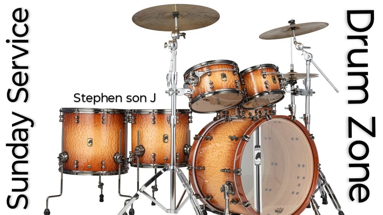 Drum Zone in Sunday Service| Stephen son J| 25.05.2025 - YouTube