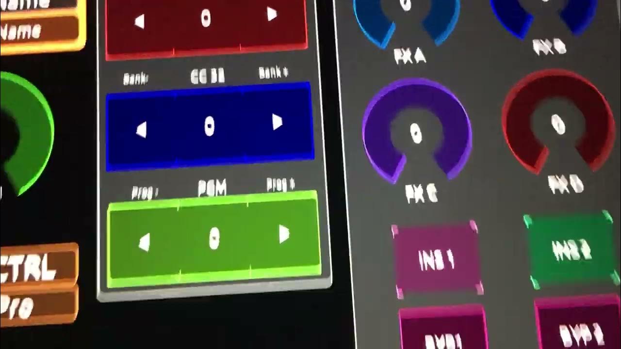 Spice Flower AUM TouchOSC Template v0.6 Feature Overview - YouTube