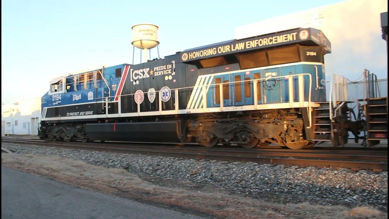 CSX 3194 Spirit of Law Enforcement Chase on CSX Q327 - YouTube