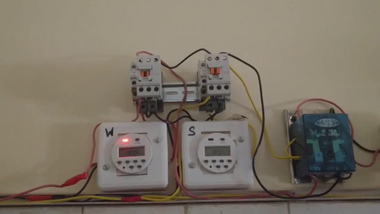 Automatic change over switch for Utility and Solar Power - YouTube