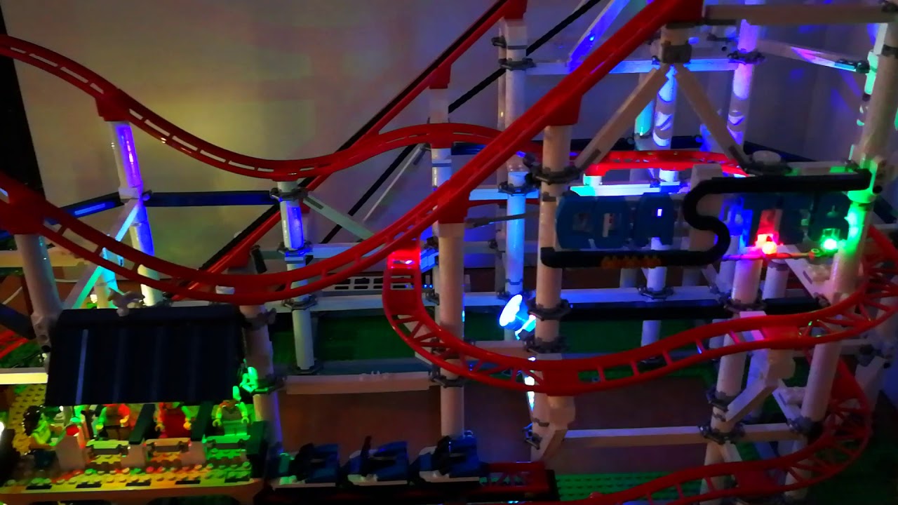 Lego® Creator Expert Achterbahn Roller coaster 10261 LED - YouTube
