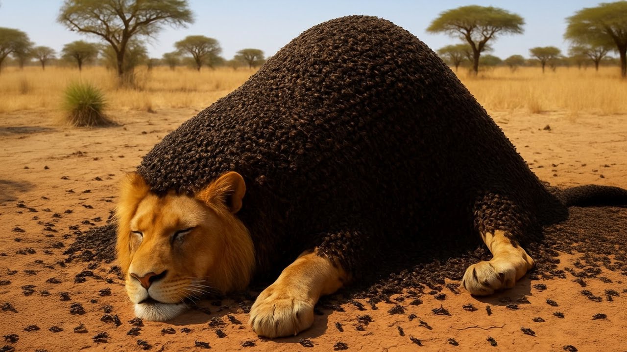 Rescue Story: Lion Stung by Millions of Bees Rescued by Rescue Team ...