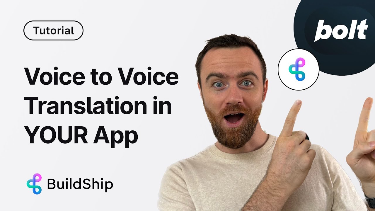 Add Voice-to-Voice Translation to Apps with BuildShip & Bolt.new - YouTube