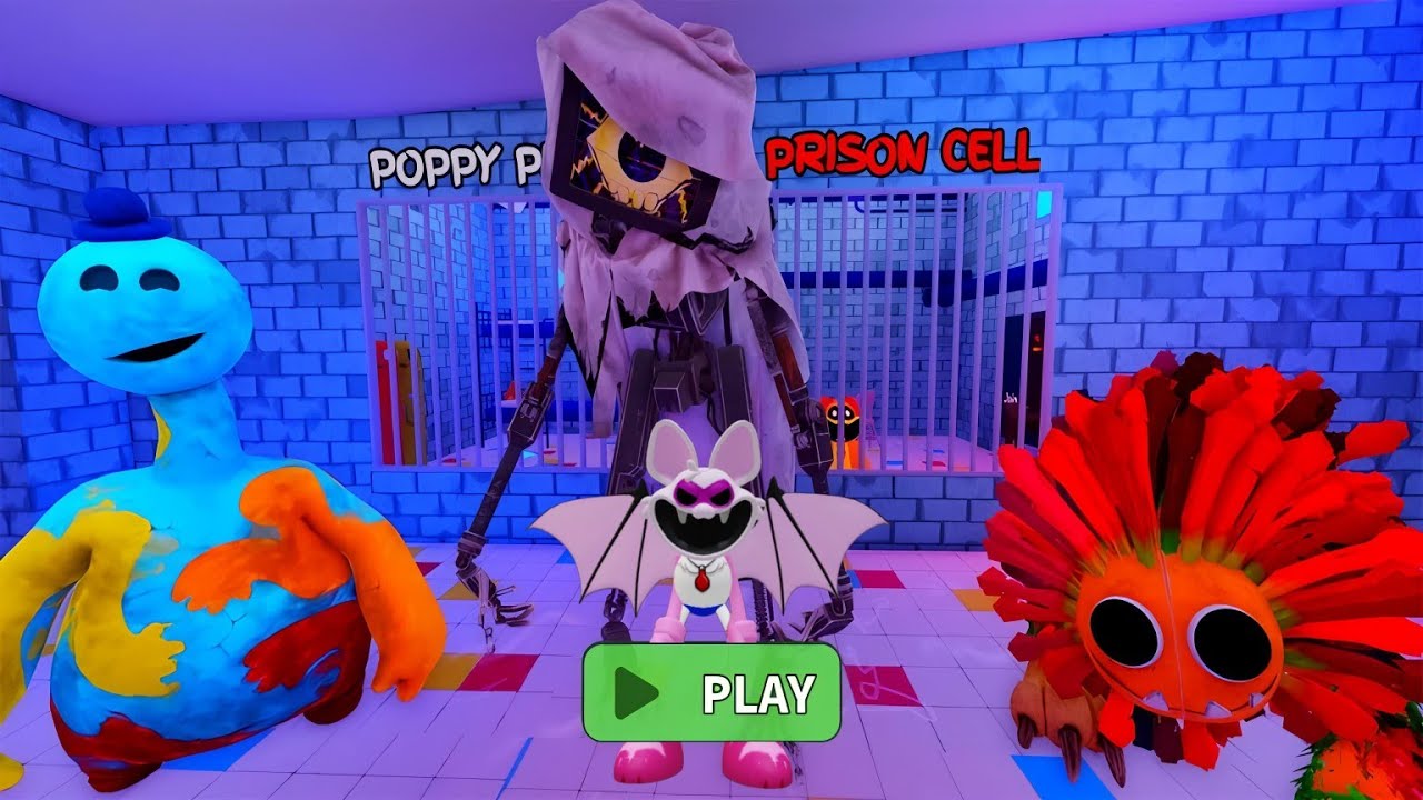 🌈 POPPY PLAYTIME CHAPTER 4 FAMILY BARRY'S PRISON RUN! (OBBY!) RABIE ...