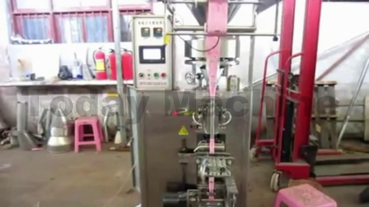 Belt Film Pulling System VFFS Cooked Food Packing Machine - YouTube