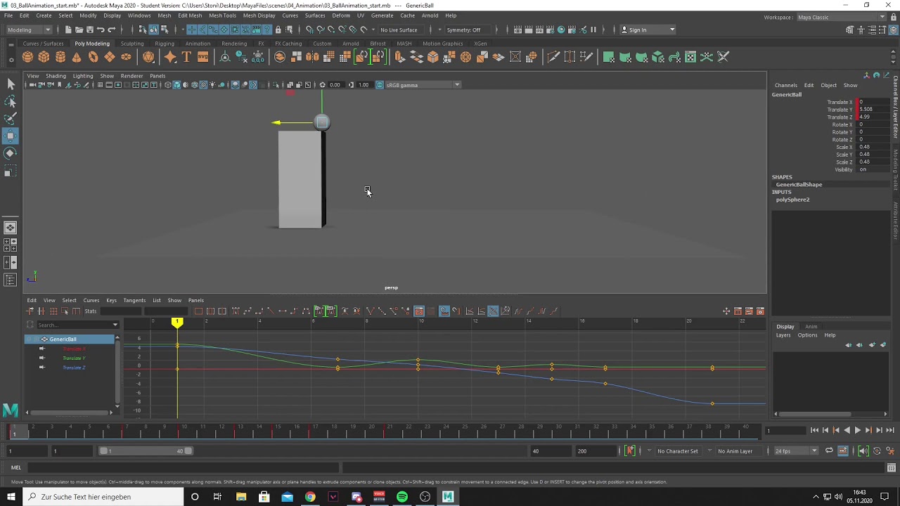 AUTO DESK MAYA 3D Animation #deutsch - YouTube