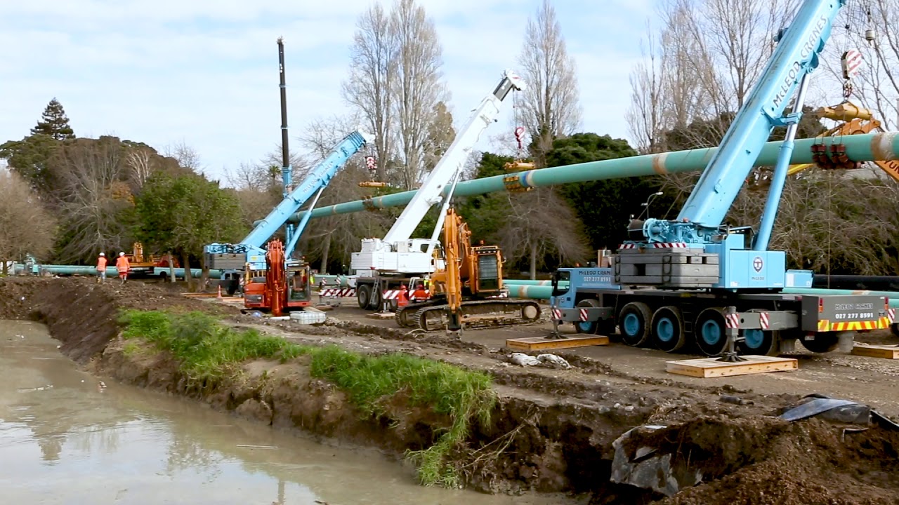Tauranga's Memorial Park Pipeline Project - YouTube
