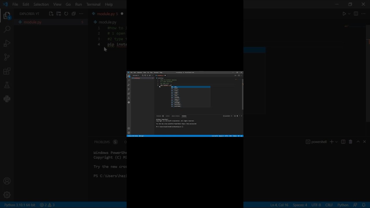 TIP 1 HOW TO INSTALL MODULES IN PYTHON YouTube TIP 1 HOW TO INSTALL MODULES IN PYTHON YouTube