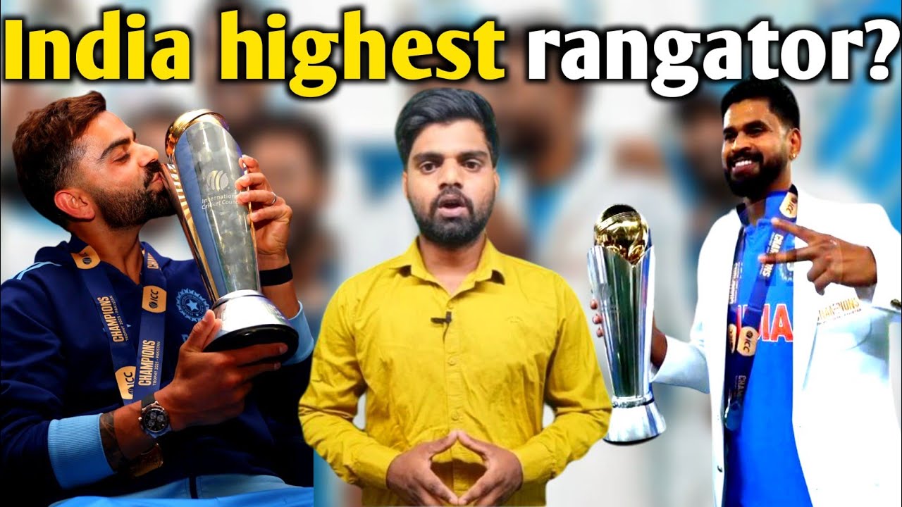 Suresh ayyar highest rangator champion trophy in India IND vs NZ 🇮🇳🇳🇿 ...