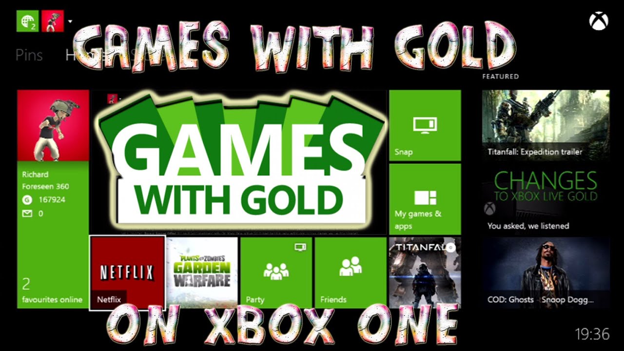 Games With Gold on Xbox One CONFIRMED with details - YouTube