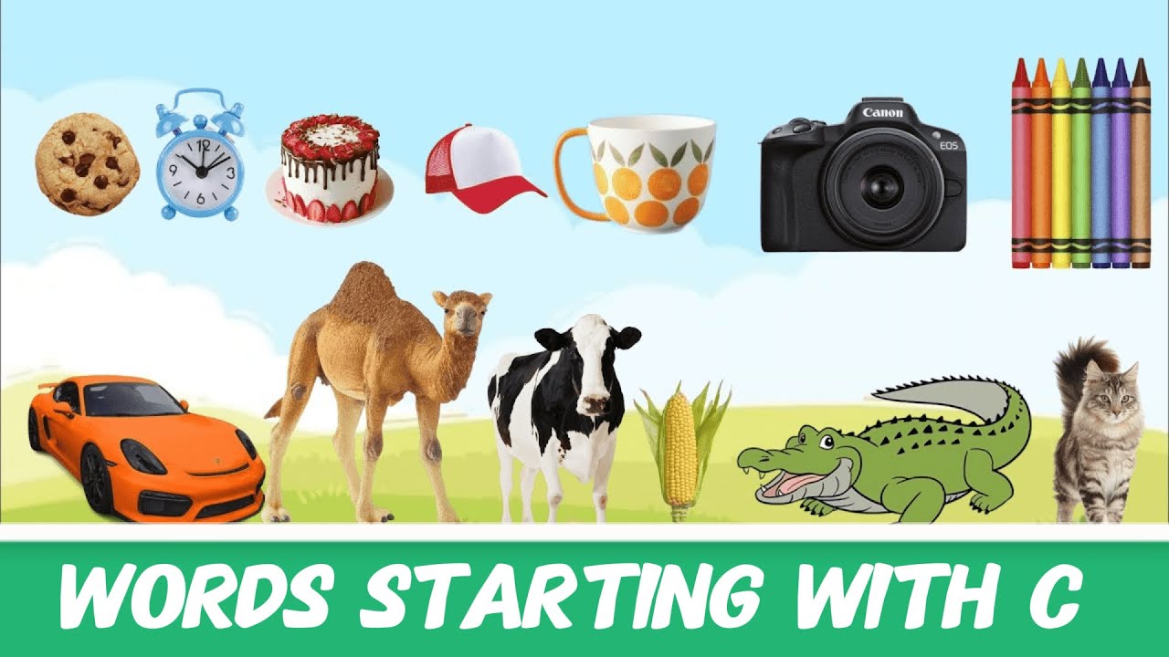 Words starting with C | Preschool Educational and Learning Videos for ...