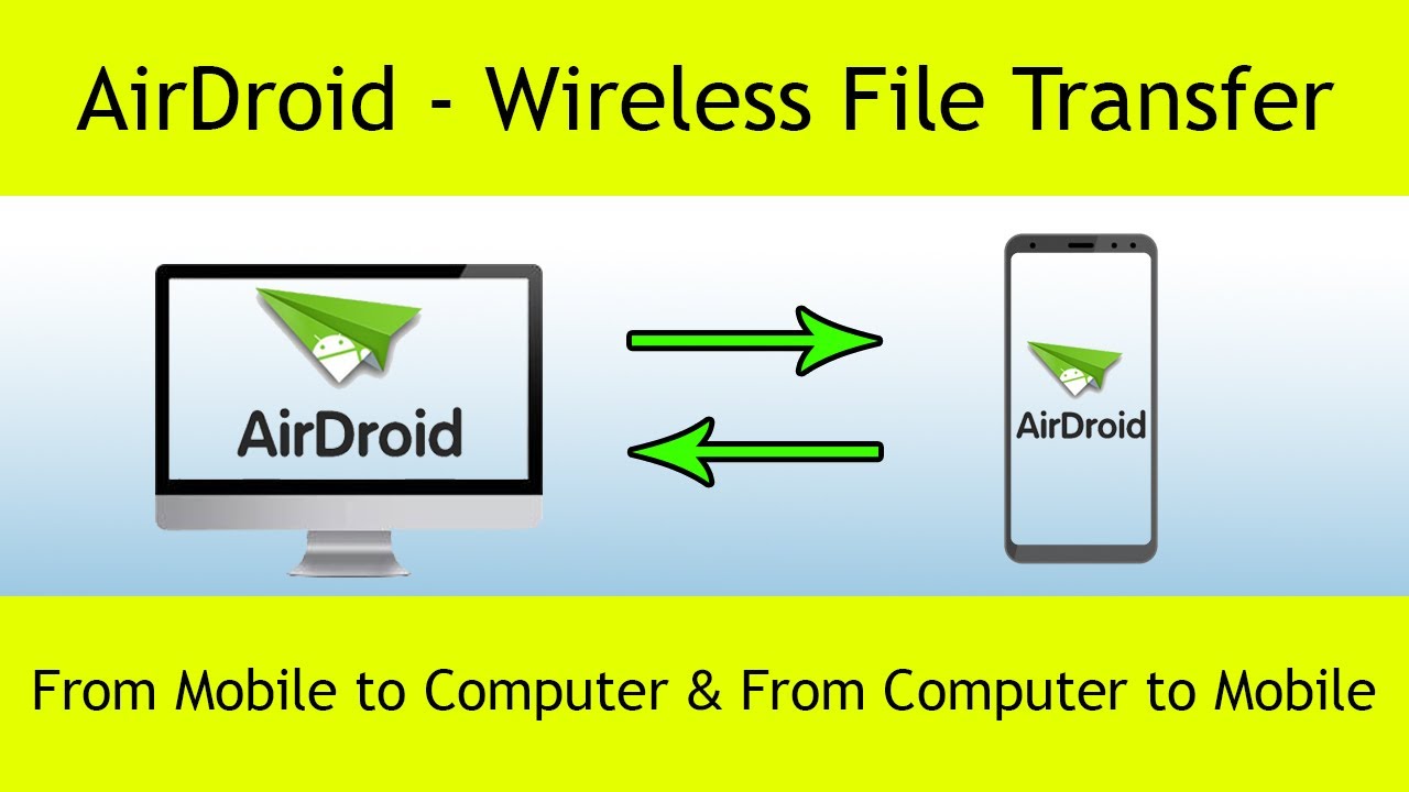 How to use AirDroid for Wireless File Transfer ? - YouTube
