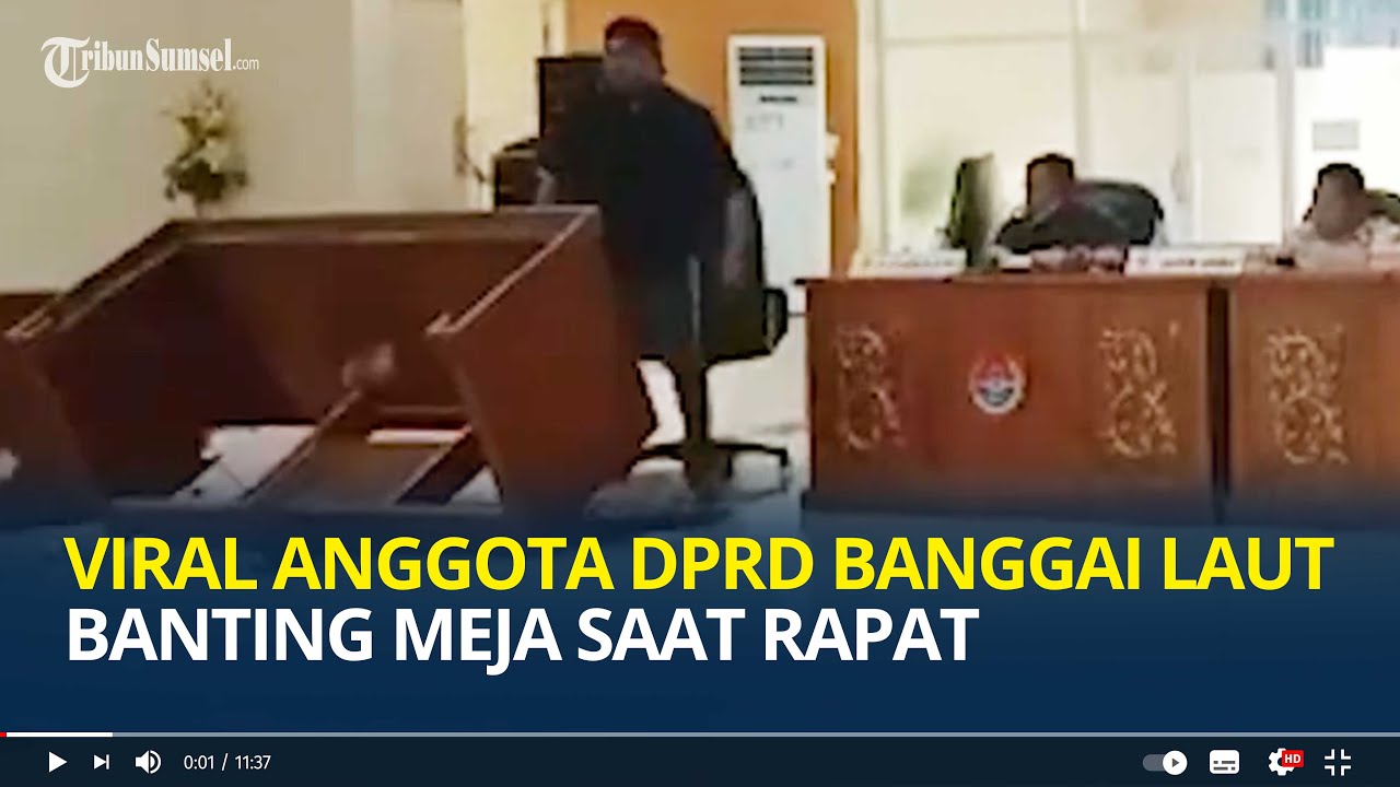 Viral Anggota DPRD Banggai Laut Banting Meja saat RDP Masalah ...