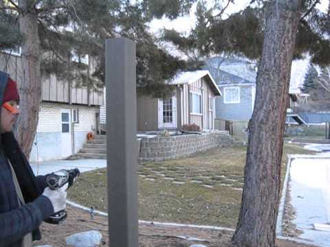 Trex Fencing Installation - Trex fencing height transitions - YouTube