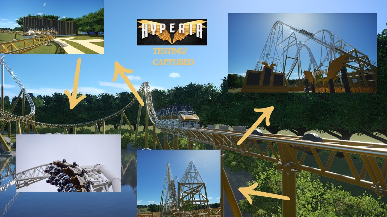 (hyperia testing!)( planet coaster) (alpine park) - YouTube