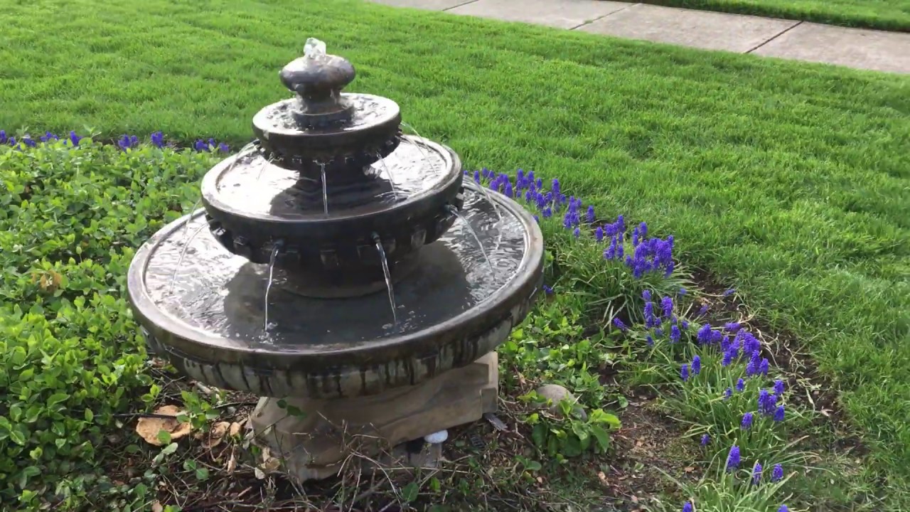 Henri Studio 4032F5 Large Regal Tier Fountain - YouTube