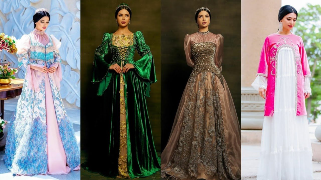 MILLIY LIBOSLAR TOPLAMI ️BIR BIRIDAN GUZAL LIBOSLAR FASONLARI ️ DRESS ...