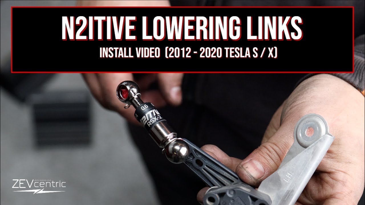 Installation of N2itive Lowering Links (2012 - 2020 Tesla Model S and X ...