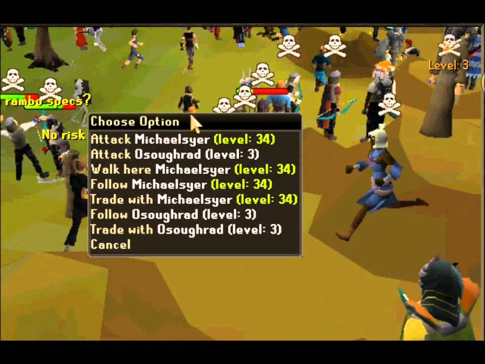 Runescape Range pure p2p high risk commentary - YouTube