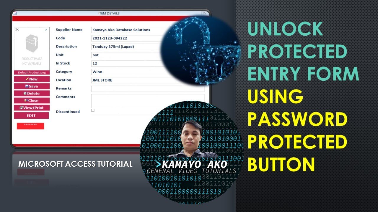 𝗠𝗜𝗖𝗥𝗢𝗦𝗢𝗙𝗧 𝗔𝗖𝗖𝗘𝗦𝗦: 𝗨𝗡𝗟𝗢𝗖𝗞 𝗣𝗥𝗢𝗧𝗘𝗖𝗧𝗘𝗗 𝗘𝗡𝗧𝗥𝗬 𝗙𝗢𝗥𝗠 𝗨𝗦𝗜𝗡𝗚 𝗣𝗔𝗦𝗦𝗪𝗢𝗥𝗗 𝗣𝗥𝗢𝗧𝗘𝗖𝗧𝗘𝗗 ...