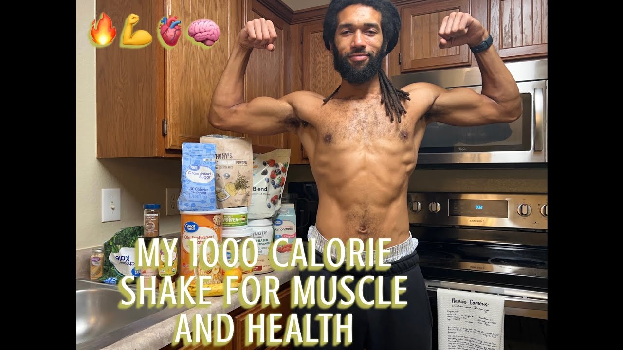 My 1000 Calorie Protein Smoothie I Eat Every Day For Bulking Muscle and ...