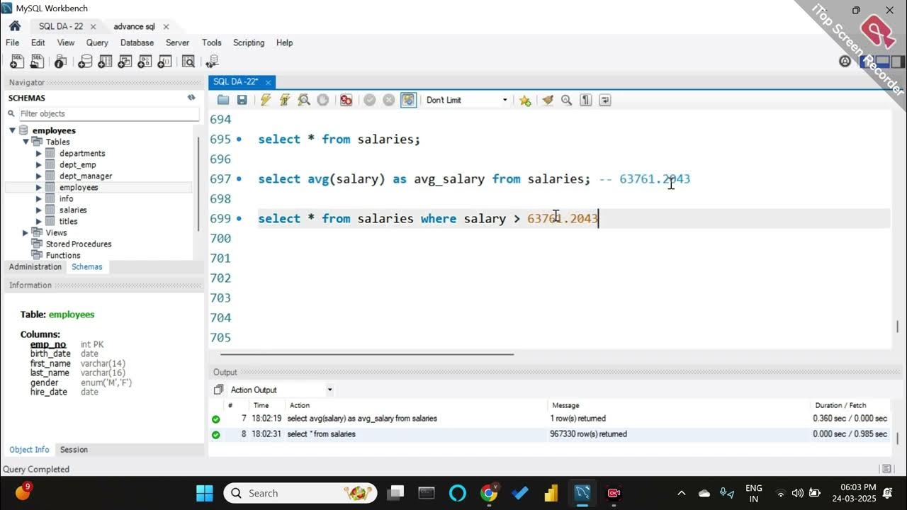 SQL lecture - 10 | MySQL Subquery | NMD PVT LTD - YouTube