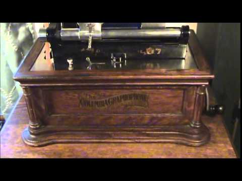 1909 Columbia 2 & 4 Minute Model BF Graphophone Playing CASEY JONES By ...