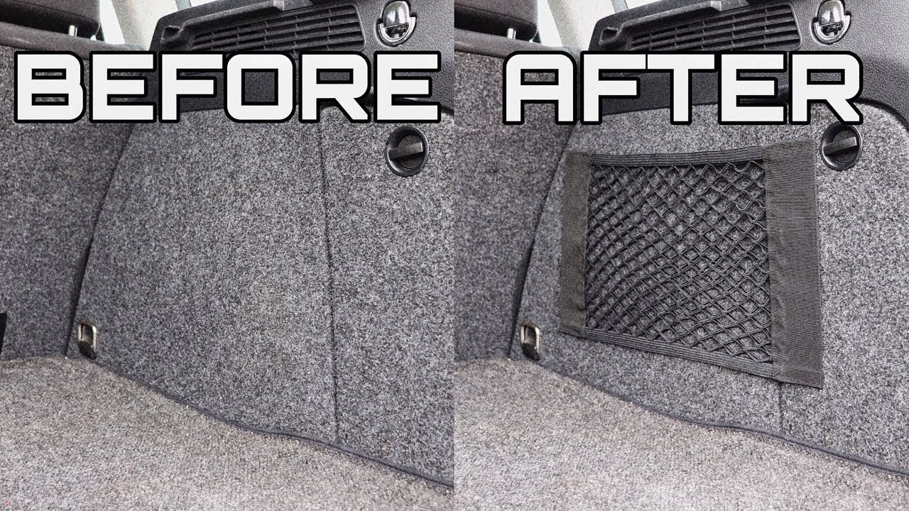 VW Tiguan | Install A Storage Net Pocket | Car Organized DIY ...