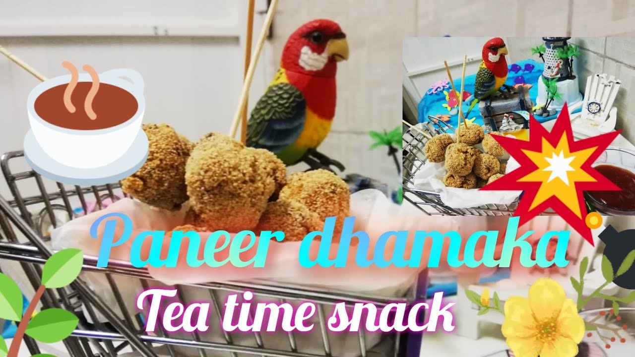 Quick and easy tea time snack Paneer Dhamaka - YouTube