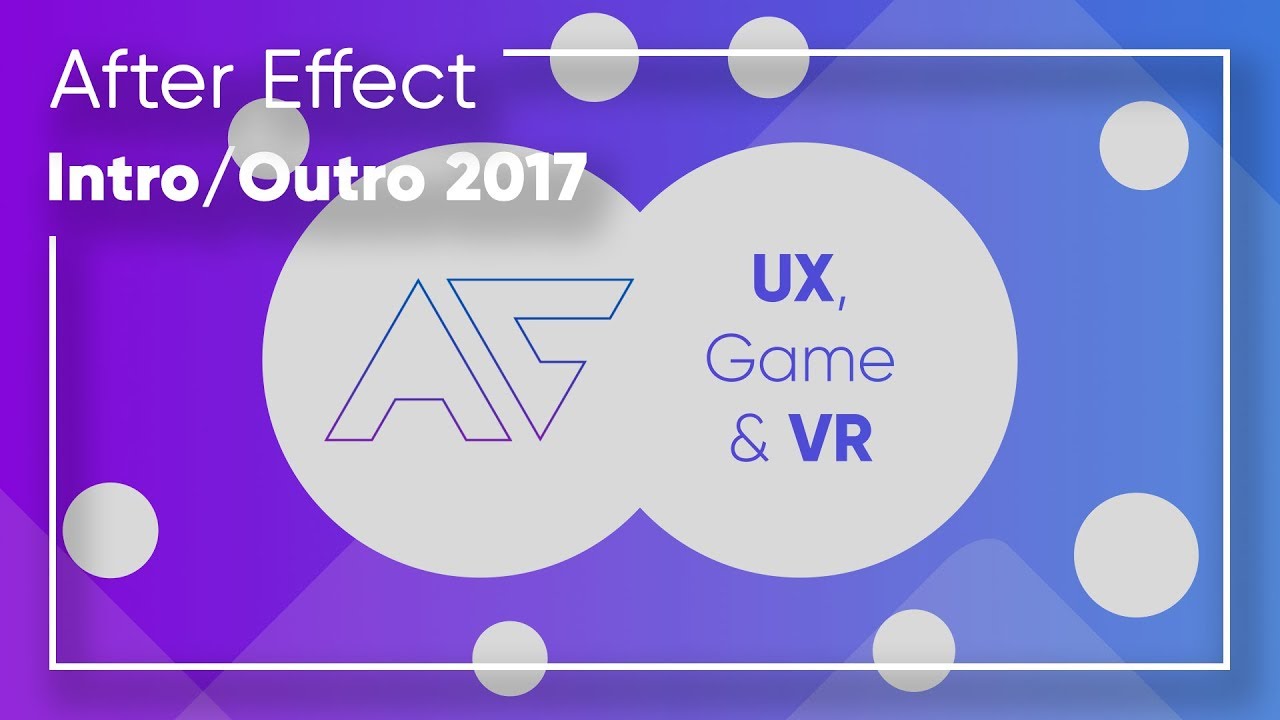 Intro/Outro on After Effect CC 2017 - YouTube