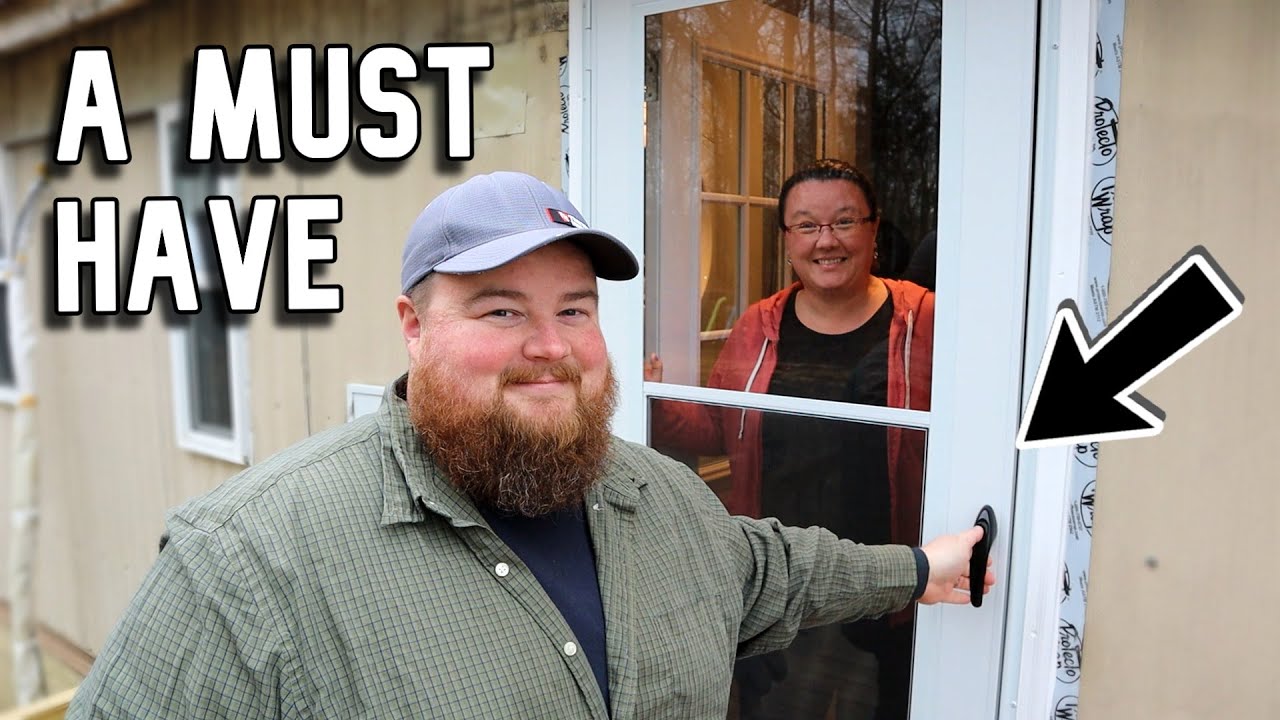 EASY Home UPGRADE: Storm Door Install in a Mobile Home - YouTube