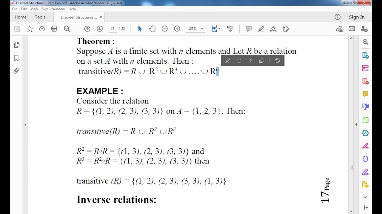 Discreet Structures 1 Part Two 7 Youtube