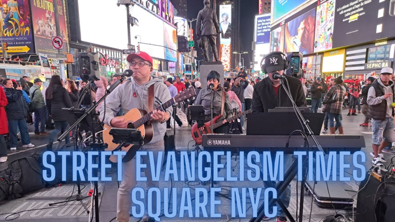 Outdoor Worship Service with Street Preaching and Evangelism Times ...