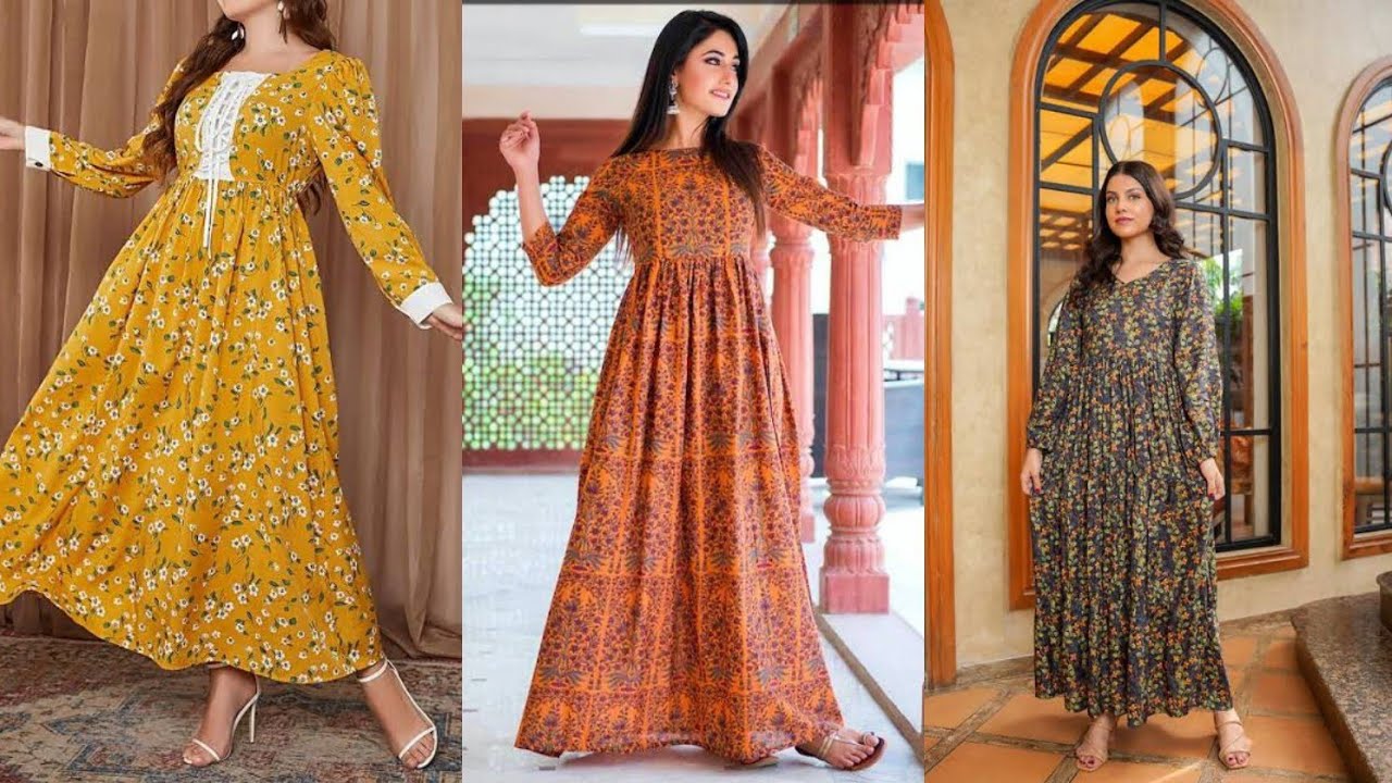 Latest Winter Shirts Designs||Western Long Frock Design||winter frock ...