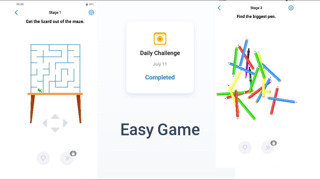 Easy Game - Daily Challenge - July 11 - YouTube
