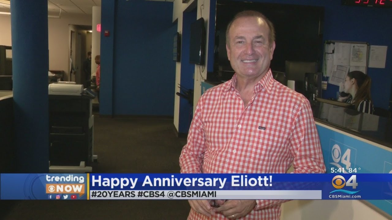 Trending: CBSMiami Anchor Celebrates 20th Anniversary - YouTube